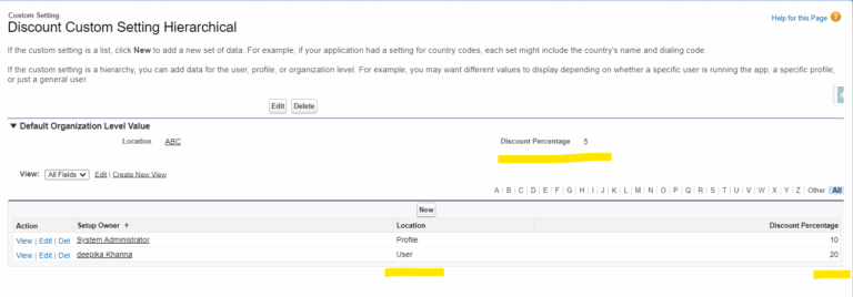 Custom settings in Salesforce : Unleashing the Power of Custom Settings
